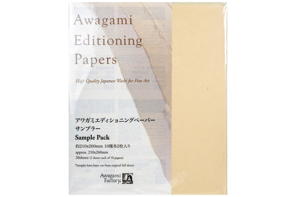 Awagami Editioning Papers, 20-Sheet Variety Pack – St. Louis Art Supply