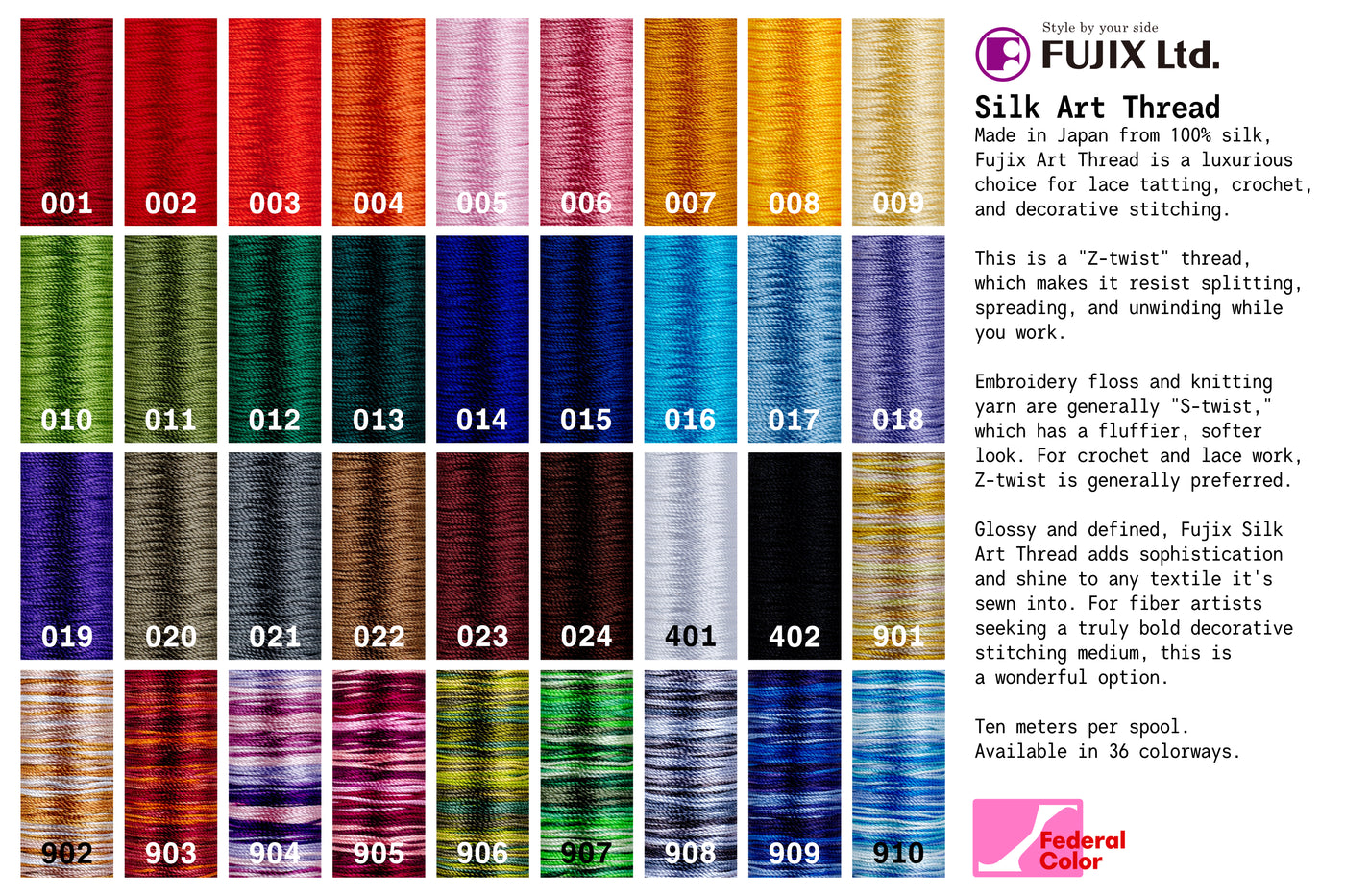 Silk Art Thread, #401 White – St. Louis Art Supply