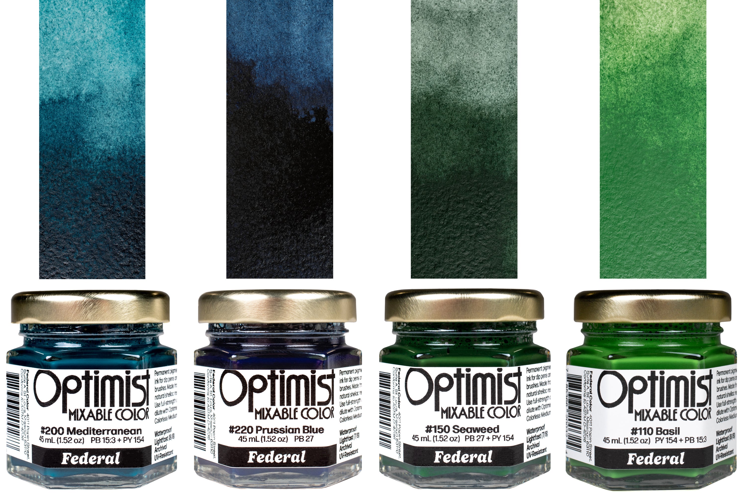 Optimist Mixable Color, Seaside Set of 4 – St. Louis Art Supply