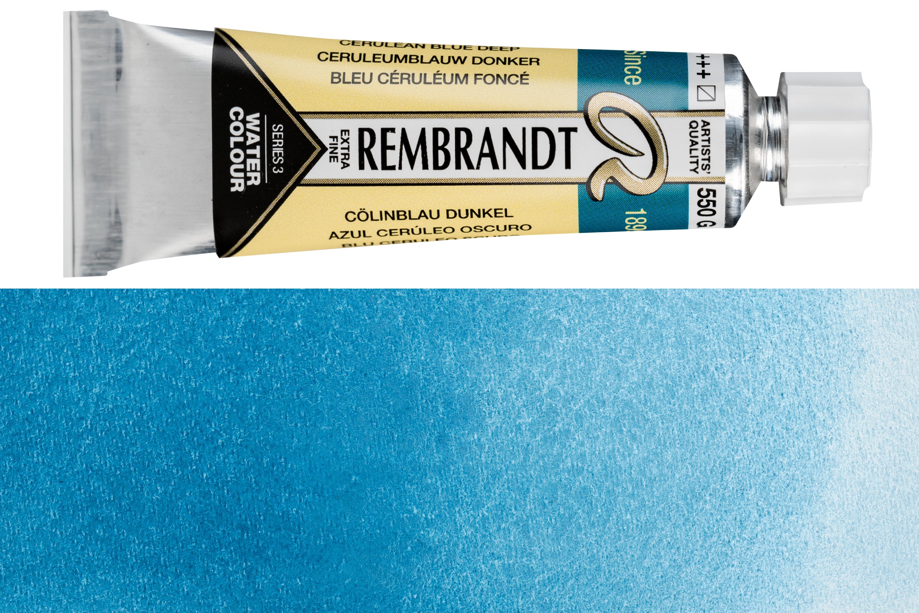 Rembrandt Watercolor, 10 mL, #550 Cerulean Blue Deep – St. Louis Art Supply