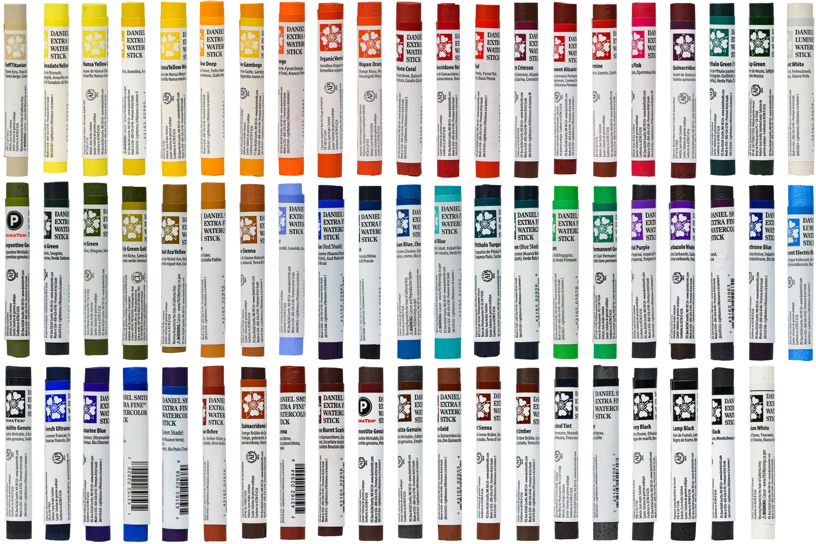 Extra Fine Watercolor Sticks, Full Set of 62 Colors – St. Louis Art Supply