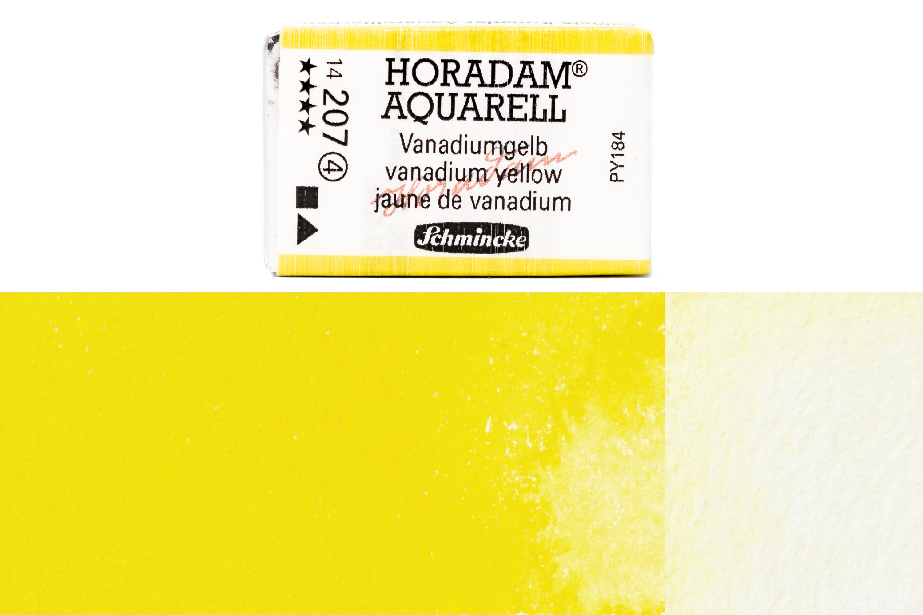 Horadam Watercolor Full Pan, #207 Vanadium Yellow – St. Louis Art Supply