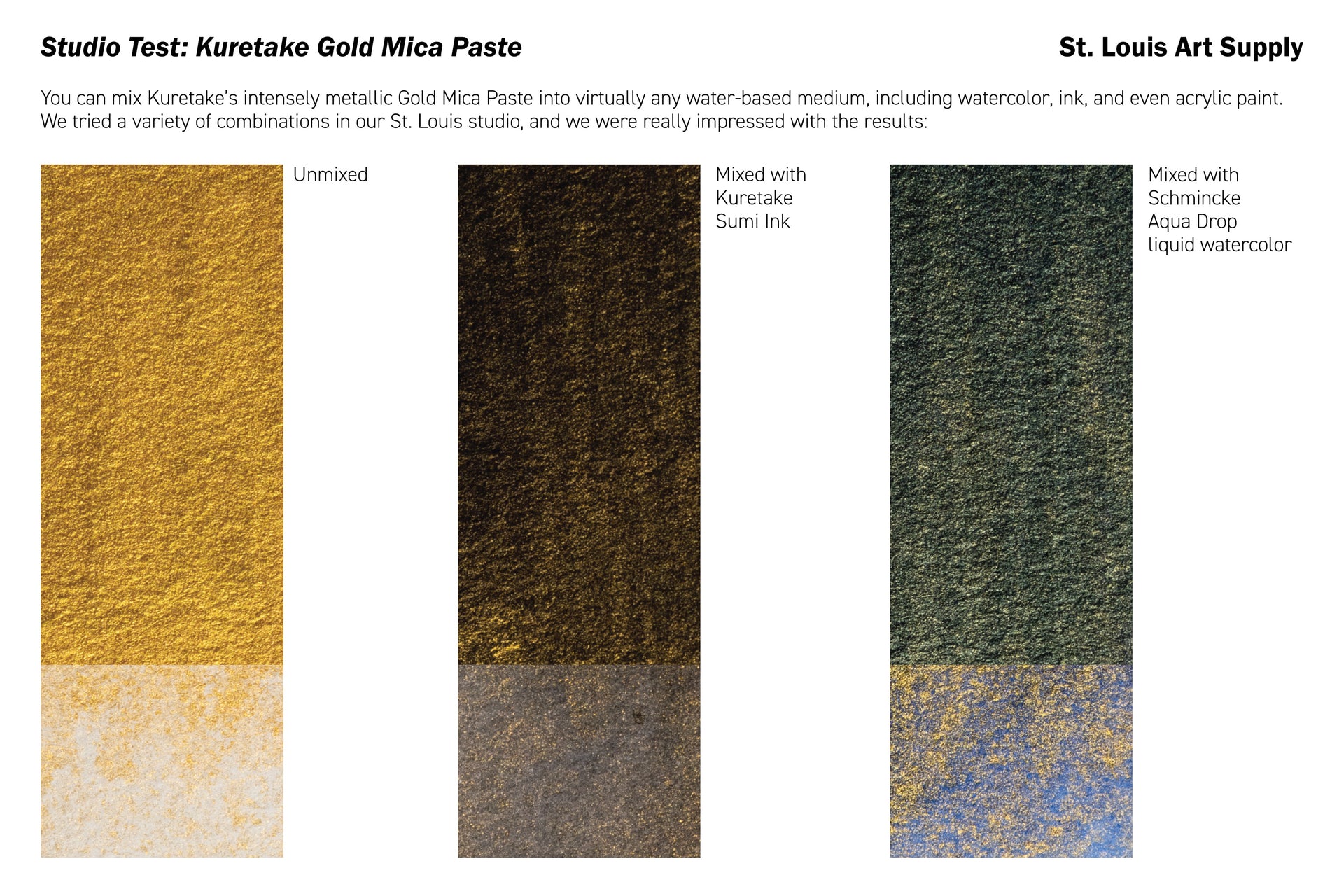 Gold Mica Paste, 30 g – St. Louis Art Supply