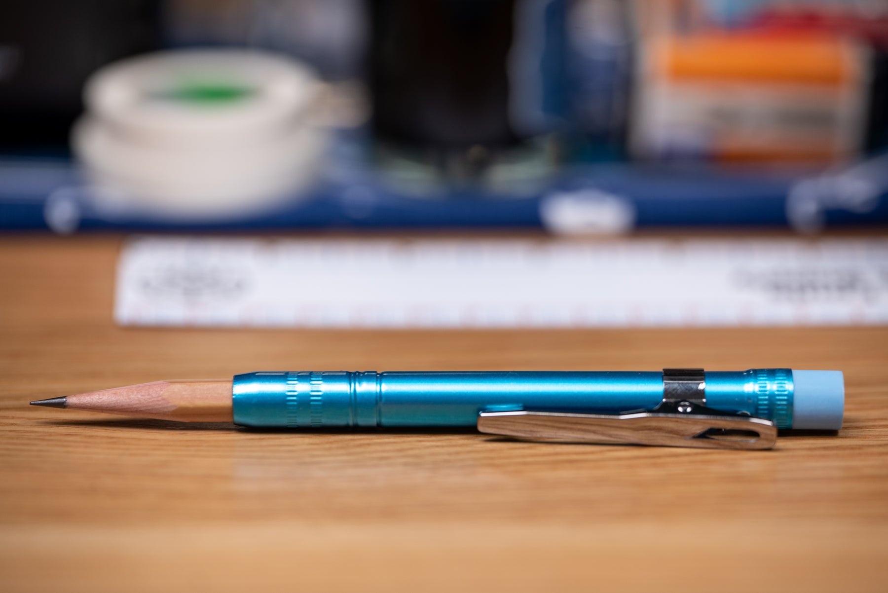 Tohkin Pencil Extender, Electric Blue – St. Louis Art Supply