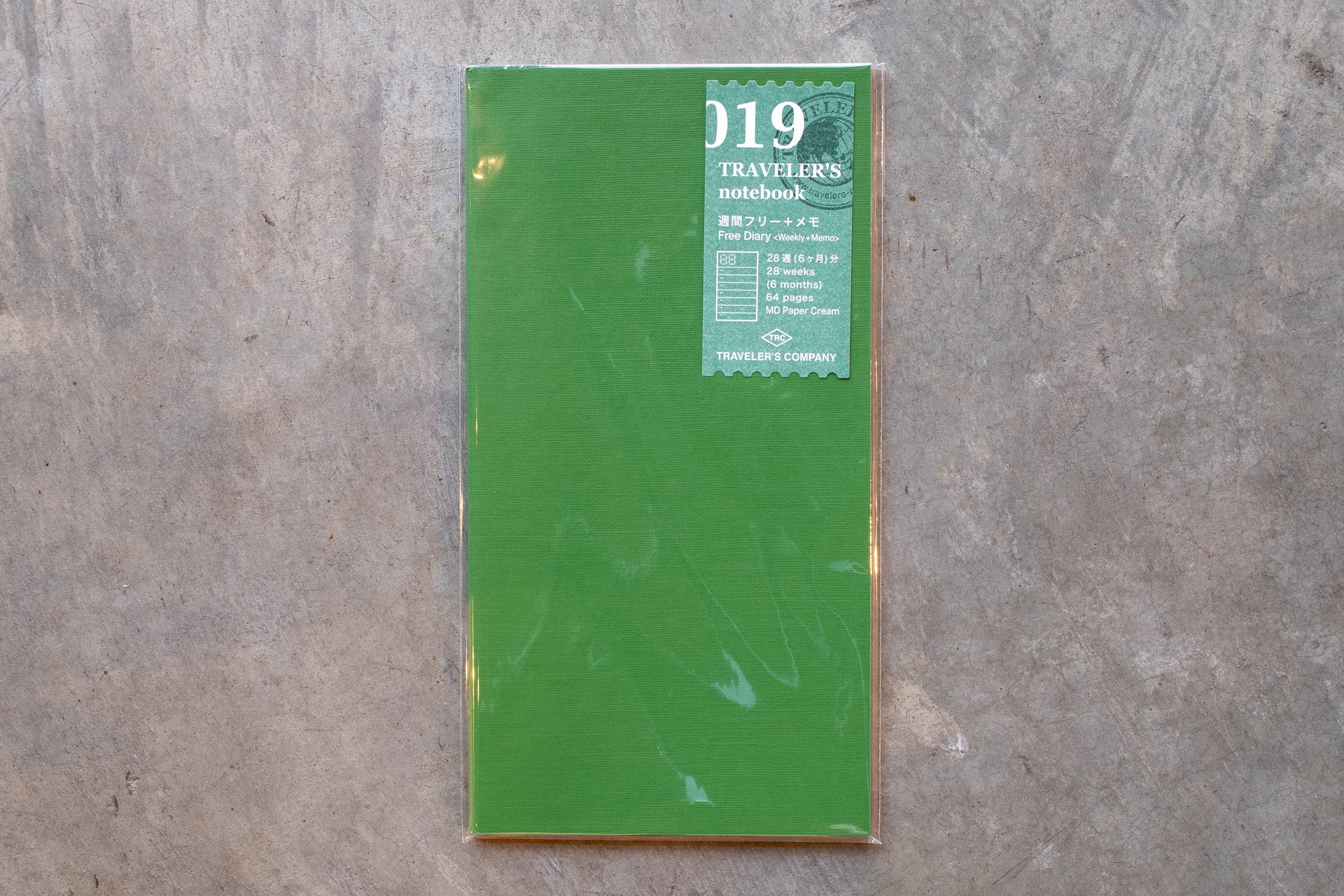 Traveler's Notebook Refill #019: Free Diary Weekly + Memo, Regular Siz ...
